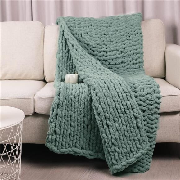Bedding | Throw Blanket 5 X 60 100 Hand Made Large Loop Yarn Soft ...